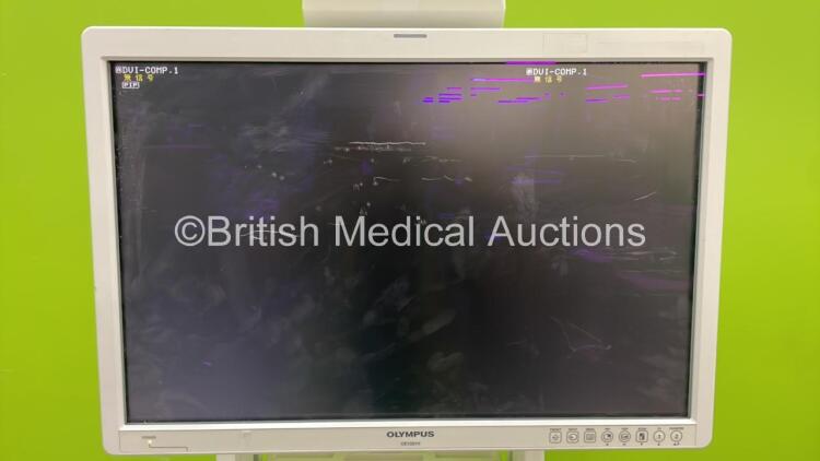 Olympus Stack Trolley with Olympus OEV261H LCD Monitor and Olympus ...