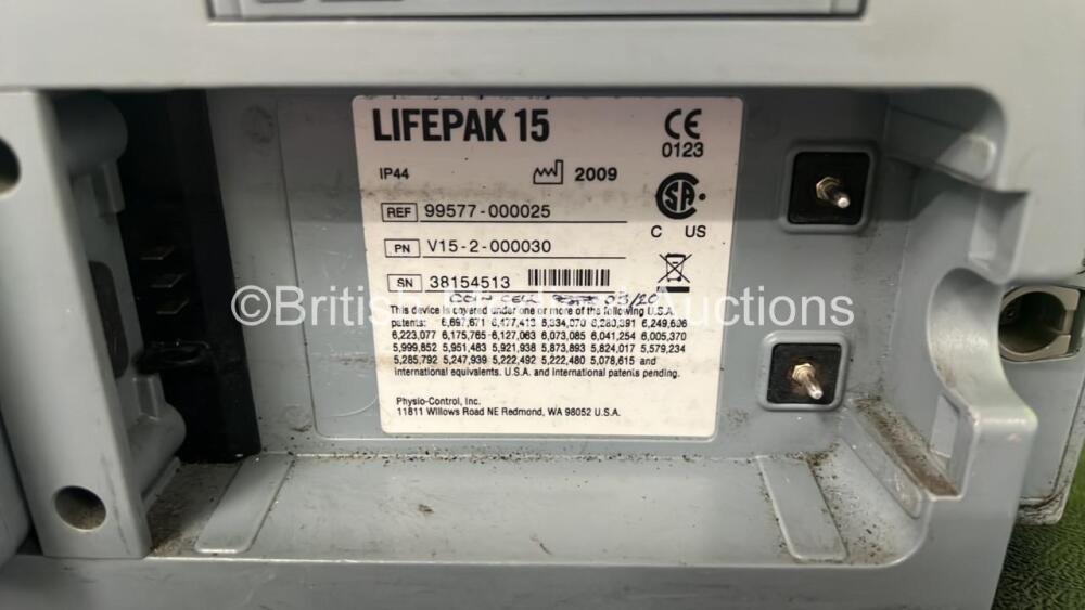 Medtronic Physio-Control Lifepak 15 12-Lead Monitor / Defibrillator ...
