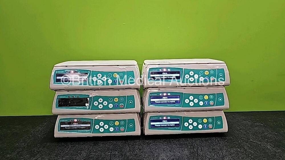6 x B Braun Infusomat Space Infusion Pumps (All Power Up with Stock ...