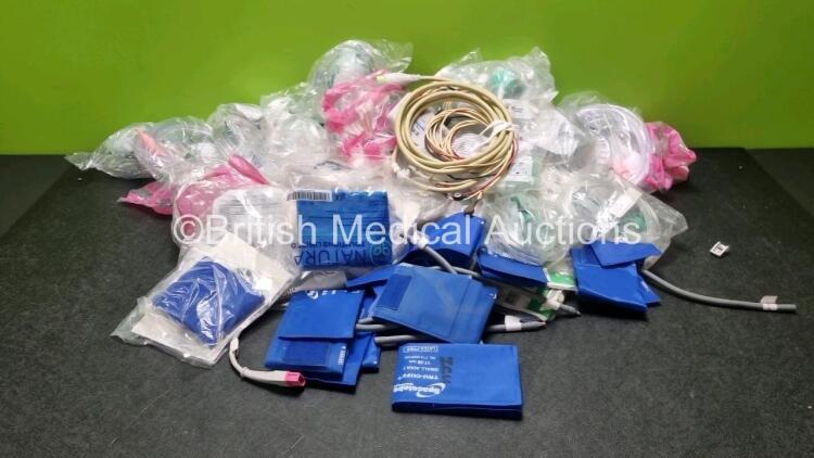 Job Lot Including 1 x Spacelabs 10 Lead ECG Lead, Spacelabs BP Cuffs ...