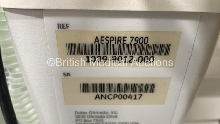 Datex-Ohmeda Aespire Anaesthesia Machine with Datex-Ohmeda Aespire 7900 ...