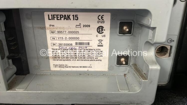 Medtronic Physio-Control Lifepak 15 12-Lead Monitor / Defibrillator ...
