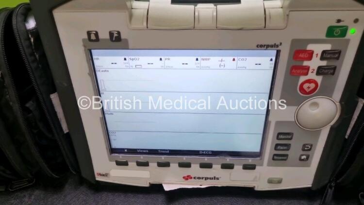 GS Corpuls3 Slim Defibrillator Ref : 04301 (Powers Up) with Corpuls Patient Box Ref : 04200 ...