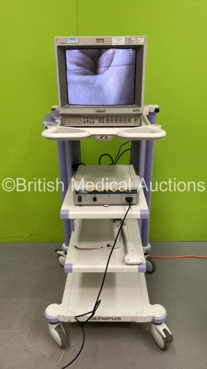 Olympus Stack Trolley with Sony Trinitron Monitor, Karl Storz telecam ...