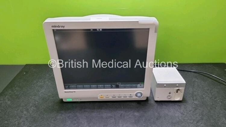 Mindray BeneView T8 Patient Monitor (Powers Up) with Mindray AG Gas ...