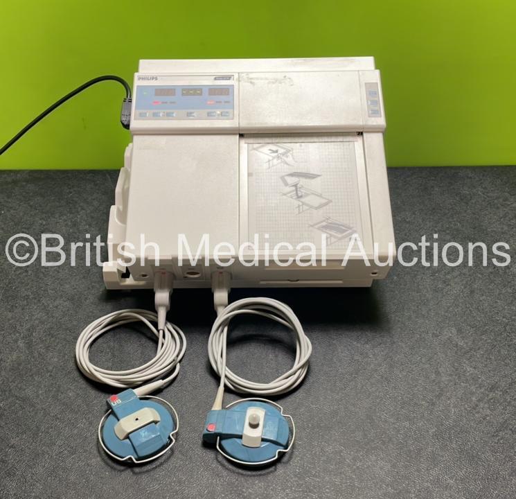 Philips Series 50A Fetal Monitor (Powers Up) with 2 x US Transducers ...