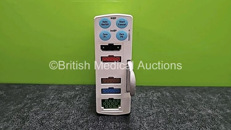 GE Type E-PSMP-00 Multiparameter Module with ECG, SpO2, T1, T2, P1, P2 ...