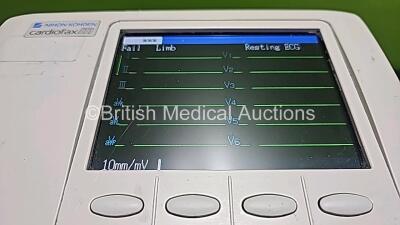 Nihon Kohden Cardiofax M Model ECG-1350K Electrocardiograph Unit with ...