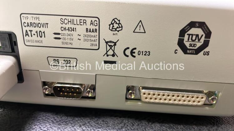 Schiller Cardiovit AT-101 ECG Machine with 10 Lead ECG Lead in Case ...