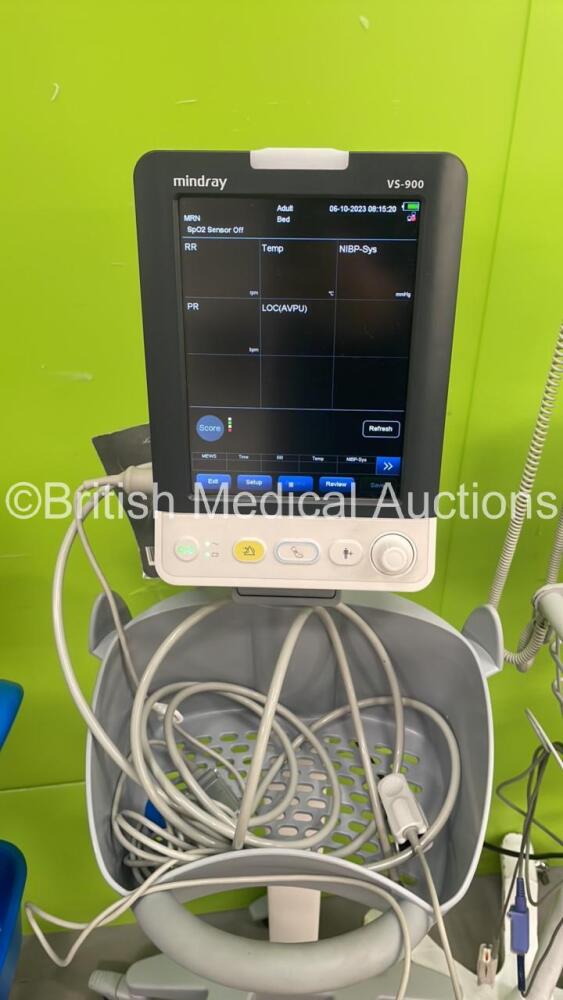 1 x Welch Allyn 53NT0 Vital Signs Monitor on Stand, 1 x GE Dinamap ...