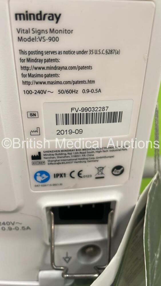 1 x Welch Allyn 53NT0 Vital Signs Monitor on Stand, 1 x GE Dinamap ...