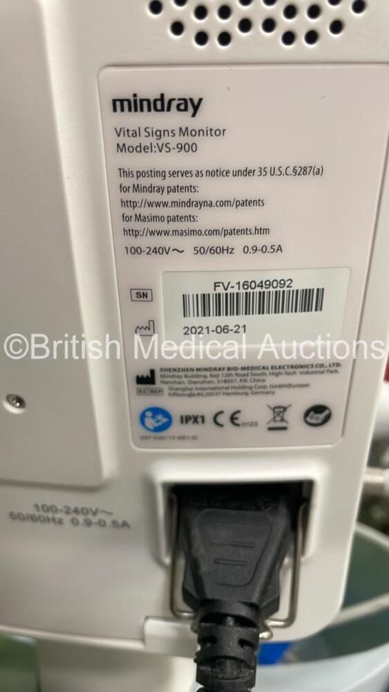 1 x Welch Allyn 53NT0 Vital Signs Monitor on Stand, 1 x GE Dinamap ...