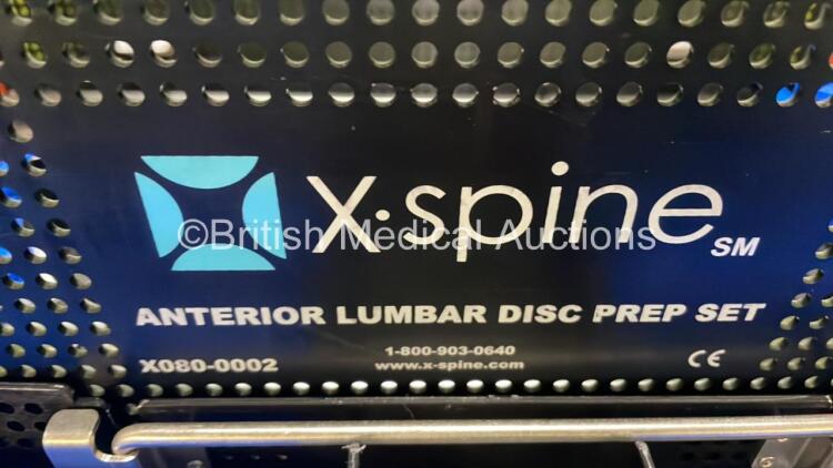 X-Spine Anterior Lumbar Disc Prep Surgical Instrument Set in Tray ...