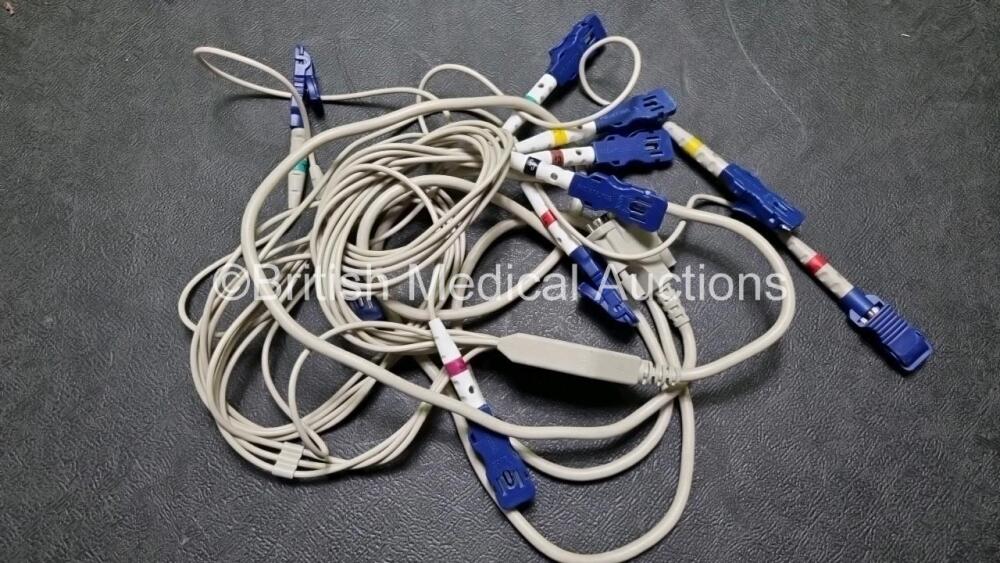 Schiller Cardiovit AT-101 ECG Machine (Powers Up) with 10 Lead ECG Lead ...