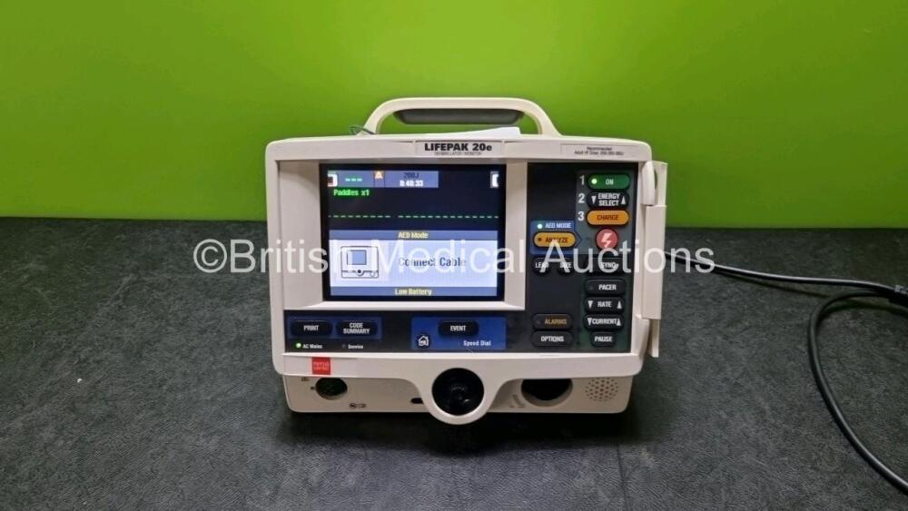 Medtronic Physio Control Lifepak 20e Defibrillator / Monitor *Mfd 2013 ...