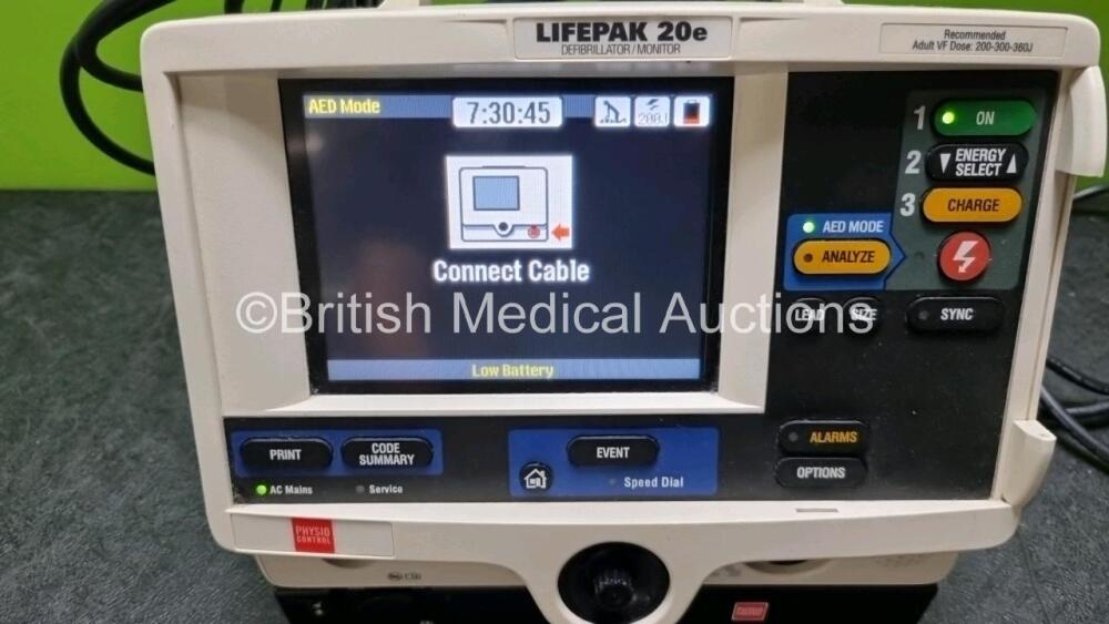 Medtronic Physio Control Lifepak 20e Defibrillator / Monitor (Powers Up ...