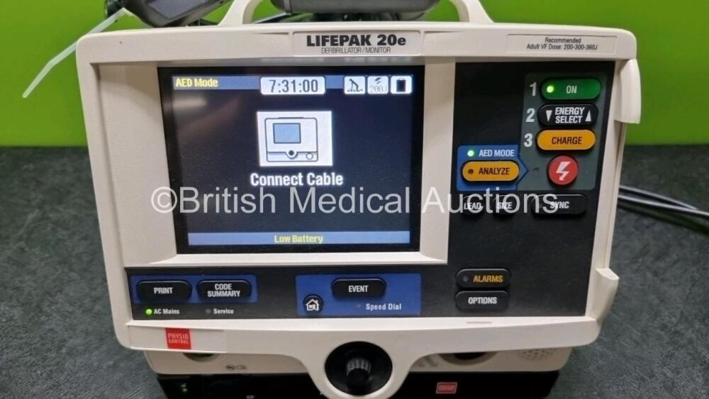Medtronic Physio Control Lifepak 20e Defibrillator / Monitor (Powers Up ...