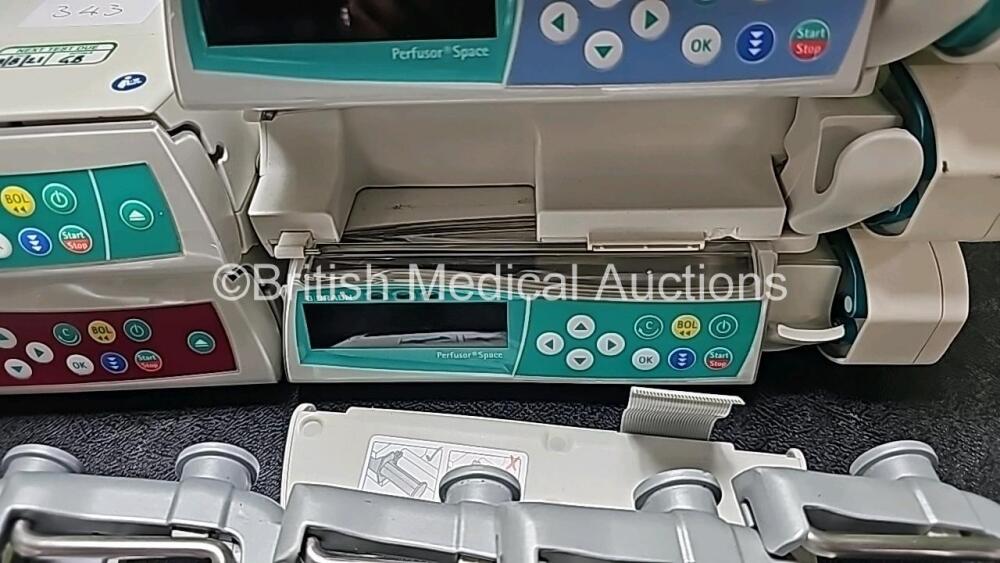 2 x B.Braun Infusomat Space Infusion Pumps (All Power Up) *Power Supply ...
