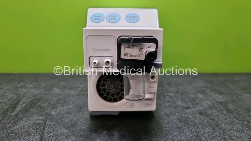 GE Type E-CAiOV-00 Gas Module with Spirometry Options and D-fend Water ...