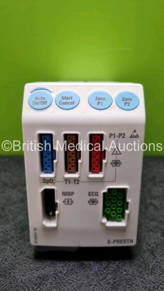 GE Type E-PRESTN-00 Module with ECG, SpO2, T1, T2, P1, P2 and NIBP ...
