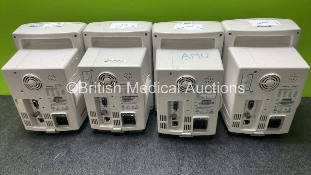 4 x Mindray Datascope Accutorr V Vital Signs Monitors on Stands with ...