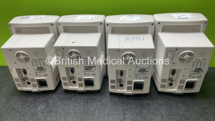 4 x Mindray Datascope Accutorr V Vital Signs Monitors on Stands with ...