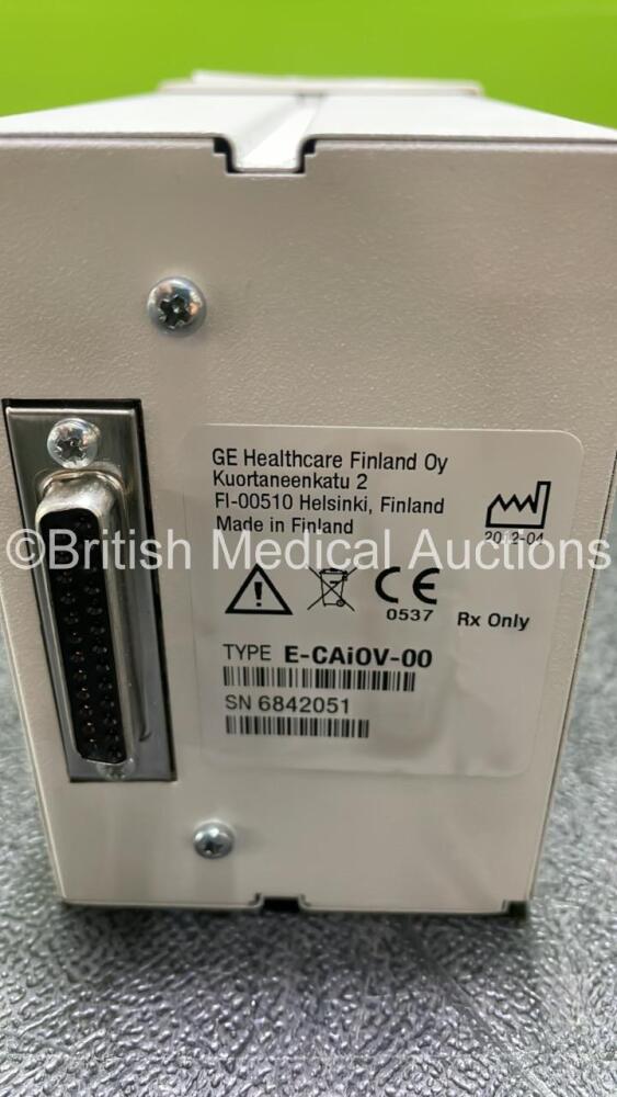 E Type E-CAiOV-00 Gas Module with Spirometry Option and D-fend Water ...