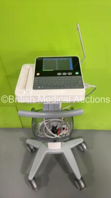 Mindray BeneHeart R12 ECG Machine on Stand with 10 Lead ECG Leads ...