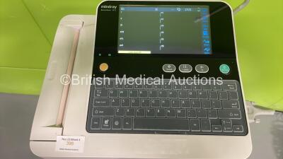 Mindray BeneHeart R12 ECG Machine on Stand with 10 Lead ECG Leads ...
