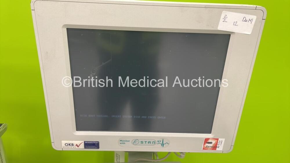 2 x Stan Monitors on Stand with Stan Printers (Both Power Up - Flash ...