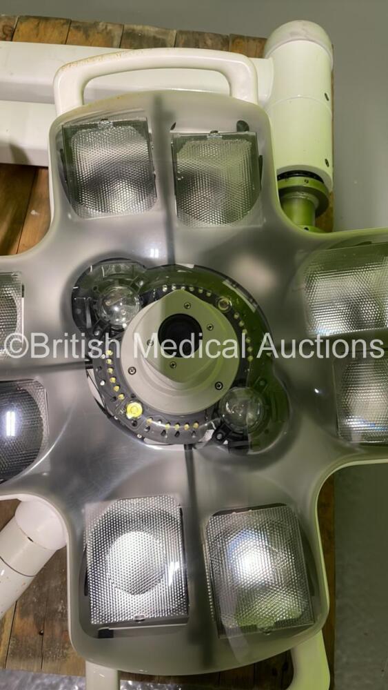 ALM X-Ten Dual Ceiling Mounted Operating Lights on Arms with Ceiling ...