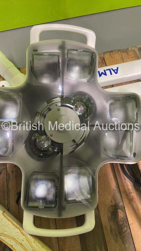 ALM X-Ten Dual Ceiling Mounted Operating Lights on Arms with Ceiling ...