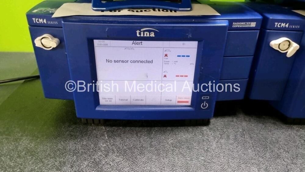 6 x Radiometer TCM4 Series Monitors (All Power Up, 1 x with Damaged ...