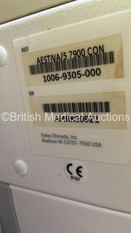 Datex-Ohmeda Aestiva/5 Anaesthesia Machine with Aestiva SmartVent ...