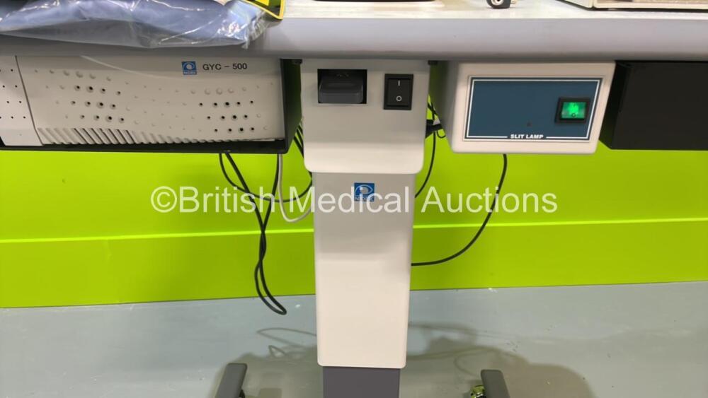 Nidek SL-1800 Ophthalmic Laser System Slit Lamp on Motorized Table with ...