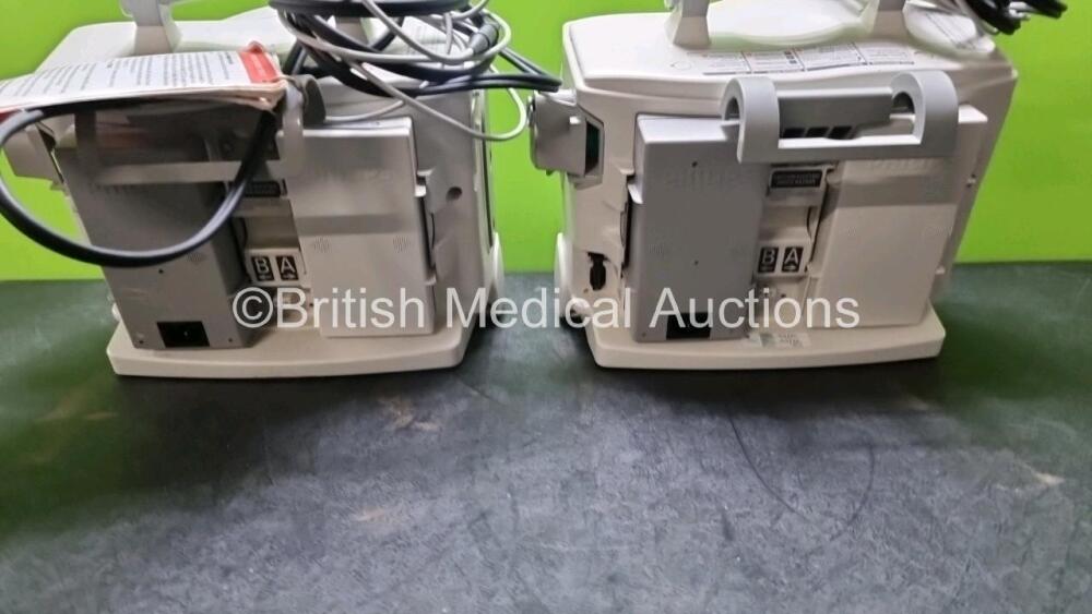 2 x Philips Heartstart MRx Defibrillators (Both Power Up) Including ...