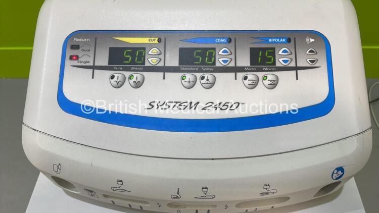 ConMed System 2450 Electrosurgical / Diathermy Unit on Stand with Dual ...
