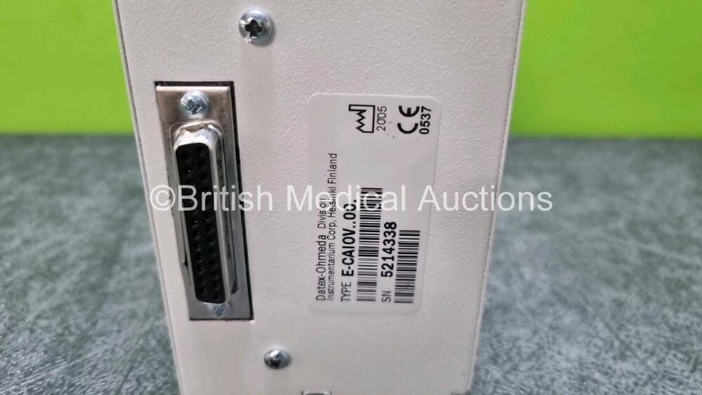 E Type E-CAiOV-00 Gas Module with Spirometry Option and D-fend Water ...