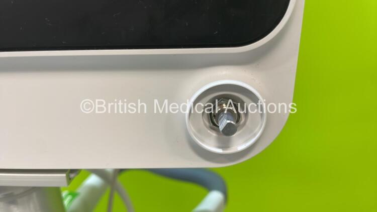 GE B125 Patient Monitor on Stand with IBP1, IBP2, T1, T2, SPO2, ECG and ...