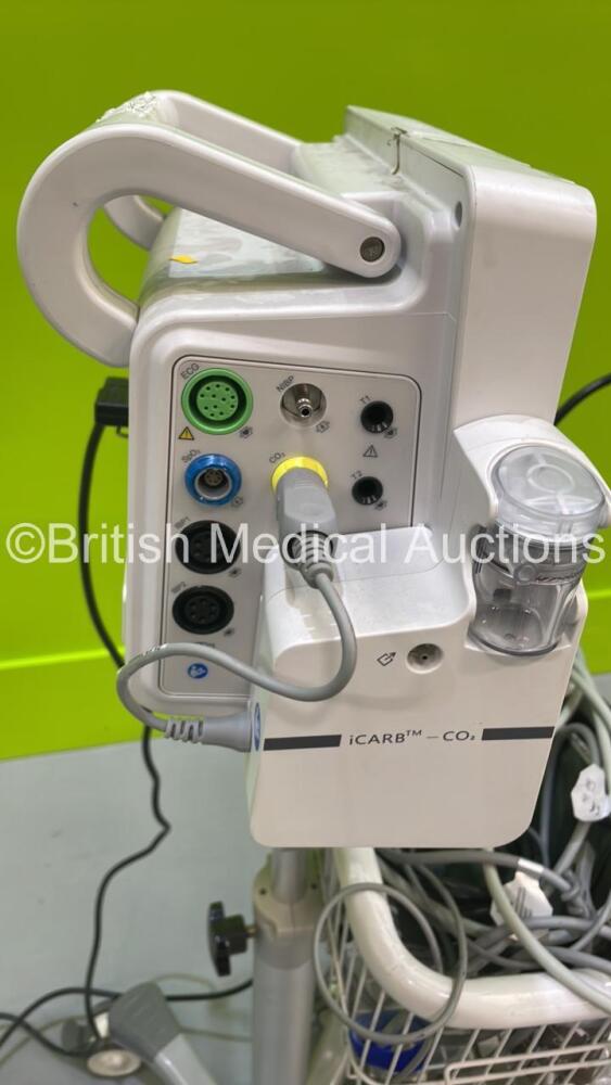 2 x EDAN iM50 Touch Screen Patient Monitors Including ECG, SpO2, NIBP ...