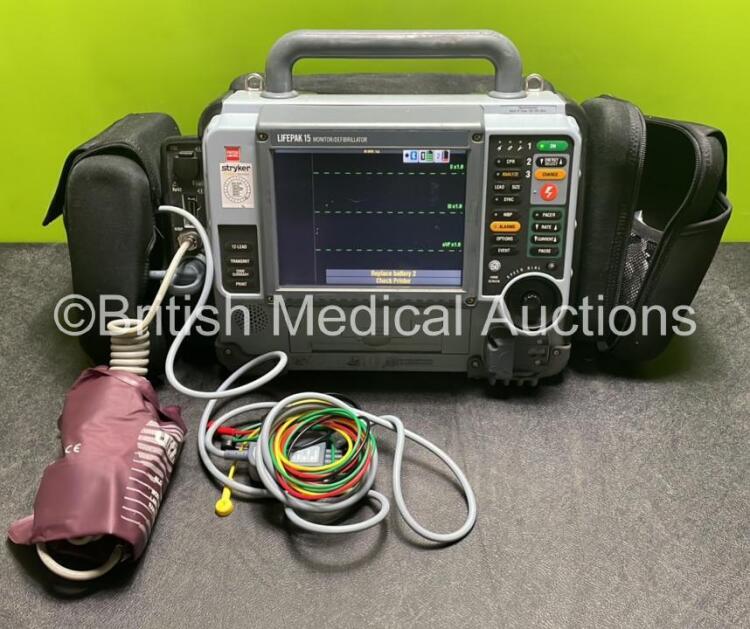Medtronic Physio-Control Lifepak 15 12-Lead Monitor / Defibrillator ...