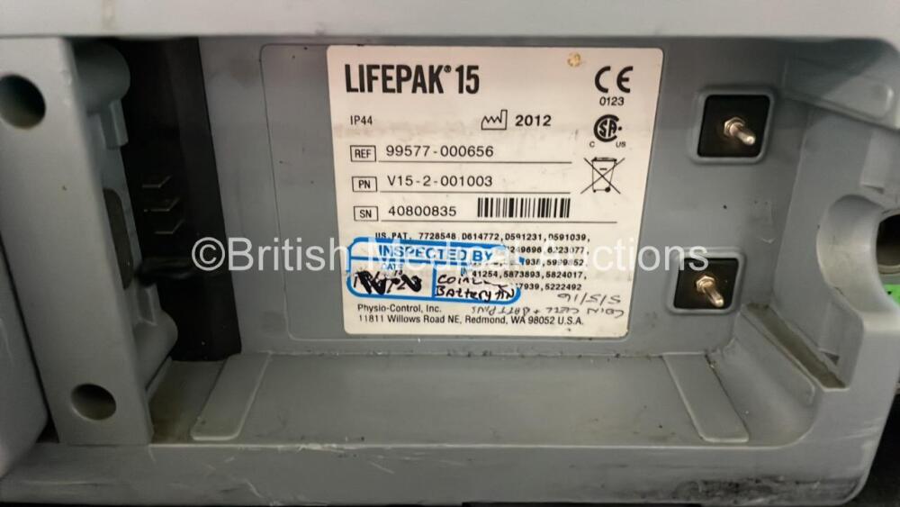Medtronic Physio-Control Lifepak 15 12-Lead Monitor / Defibrillator ...