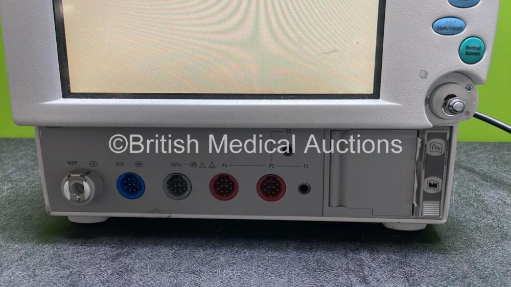 Datex Ohmeda Cardiocap 5 Patient Monitor with NIBP, ECG, SPO2, P1, P2 ...