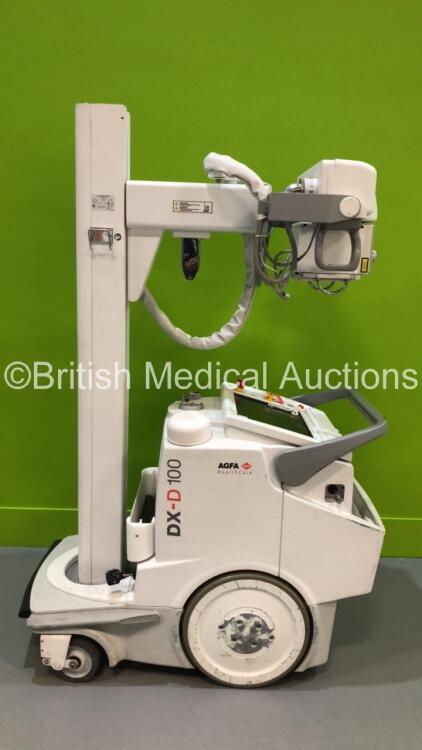 Agfa DX-D 100 Mobile X-Ray System Type 5411/050 (Powers Up - HDD ...