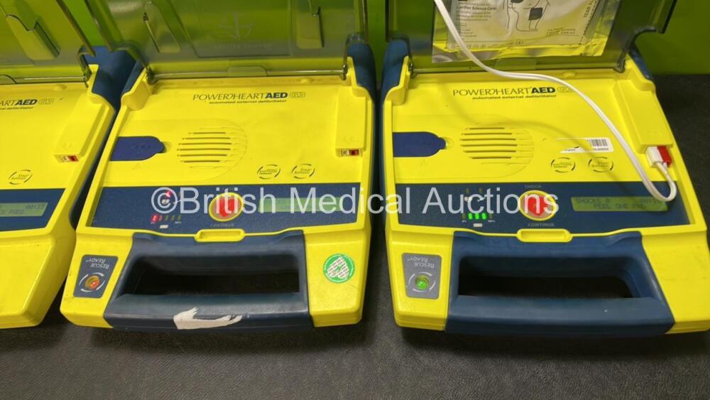 4 x Cardiac Science Powerheart AED G3 Automated External Defibrillators ...