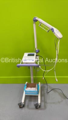Nihon Kohden Cardiofax S ECG Machine on Stand with 10 Lead ECG Leads ...