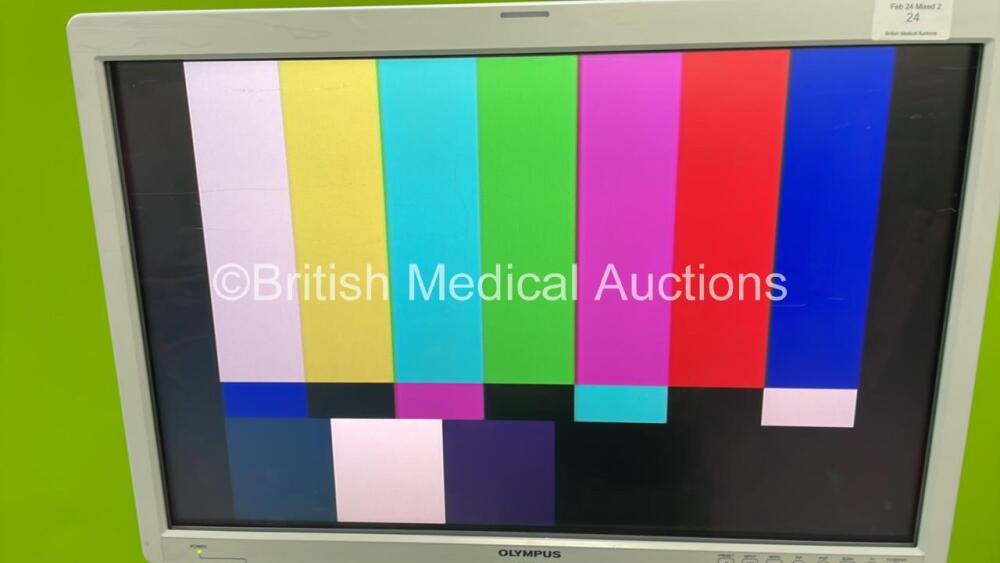 Olympus Stack Trolley with Olympus OEV261H Monitor, Olympus Visera ...