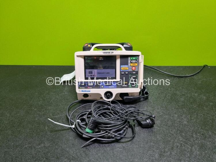 Physio Control Medtronic Lifepak 20 Defibrillator / Monitor (Powers Up ...