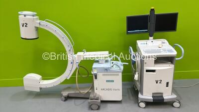 Siemens Arcadis Varic Mobile C-Arm Model 10143406 with Dual Flat Screen ...